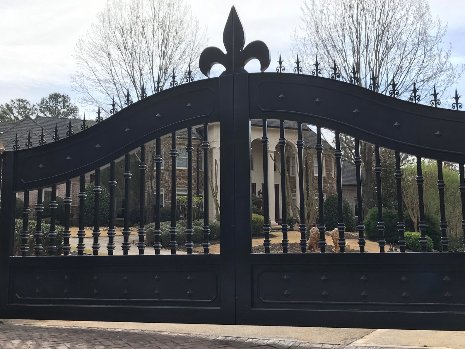 Driveway /wrought Iron /estate Gates “the Scout Gate “ - Etsy