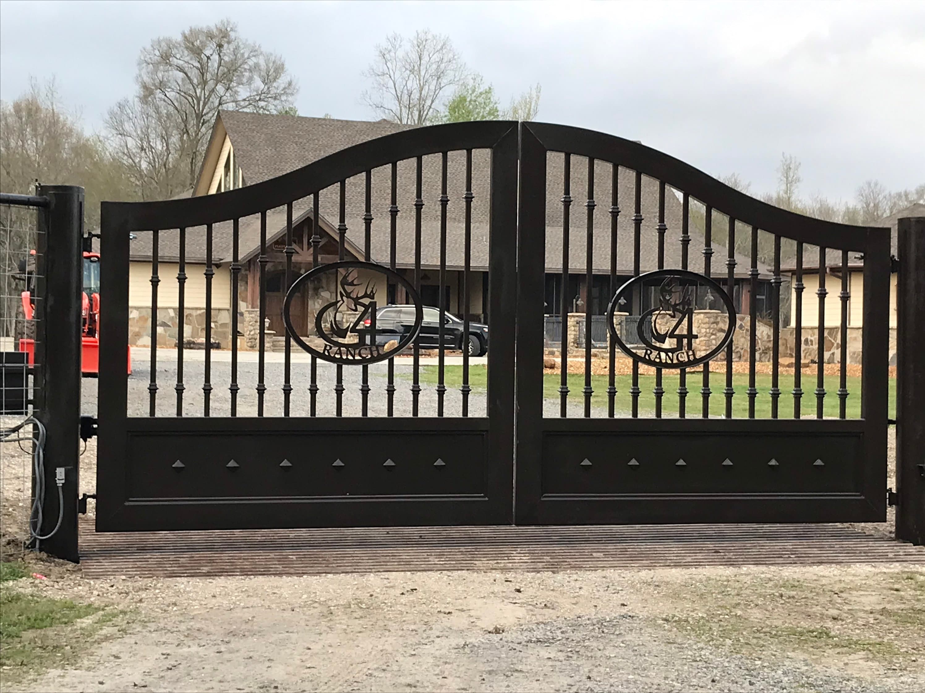 Driveway /estate Gates / Wrought Iron “the Cali Gate” - Etsy