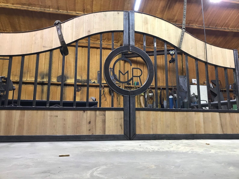 Estate/driveway/wrought Iron/ Horse Gate “the Cypress Gate” - Etsy