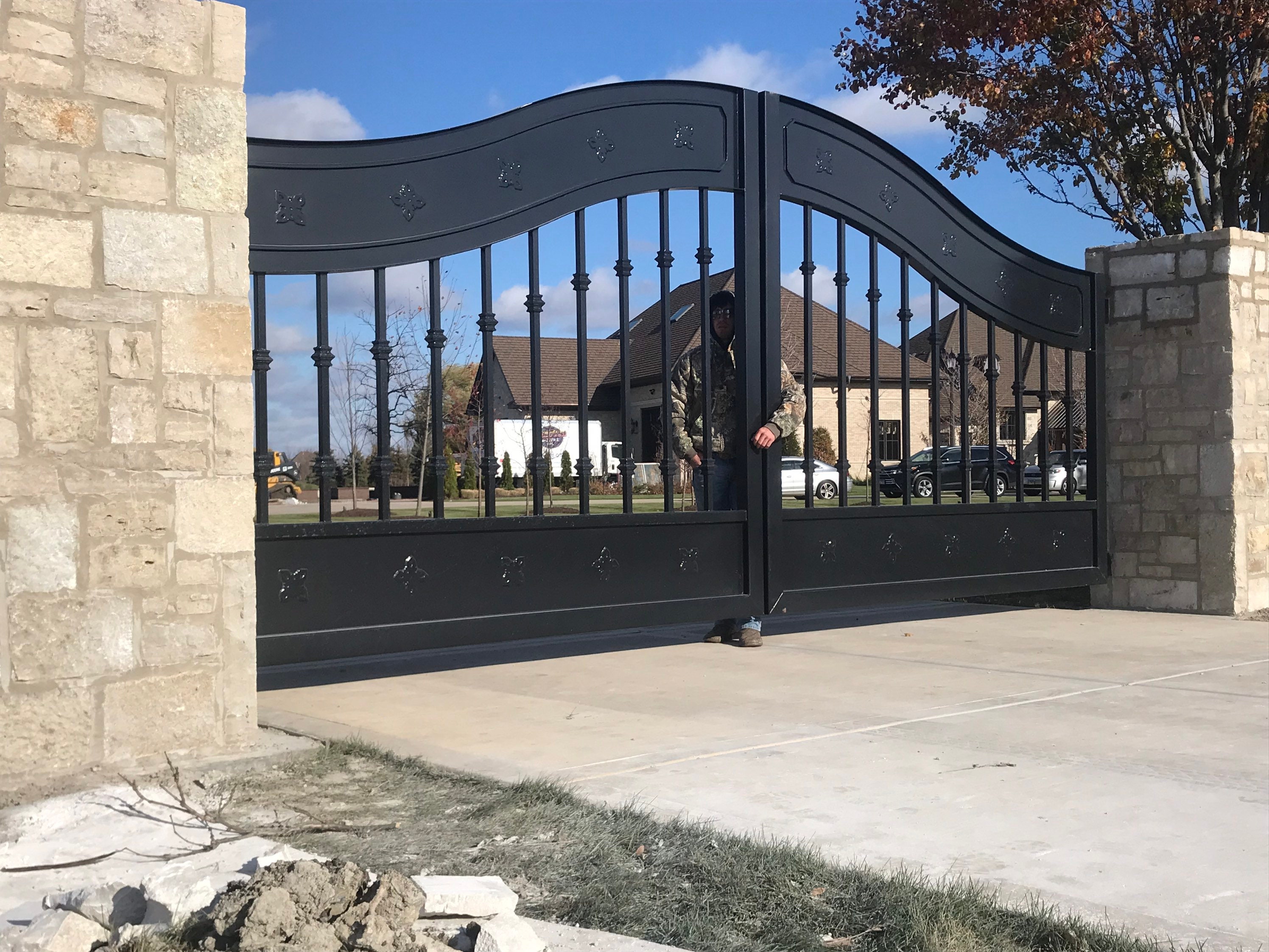Estate/driveway/wrought Iron Gates. Custom Sizing Available “the Ham ...