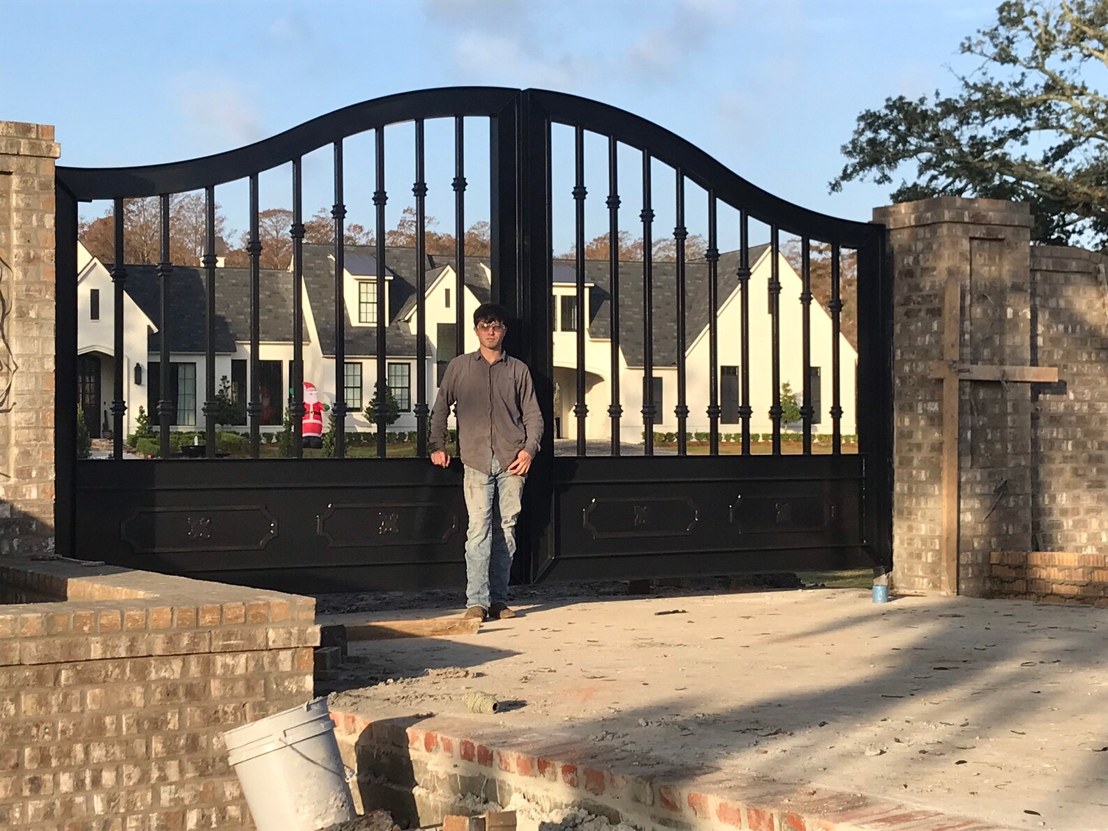 Driveway Gates/estate Gates / Wrought Iron/ Medieval Gates “the Fresina ...