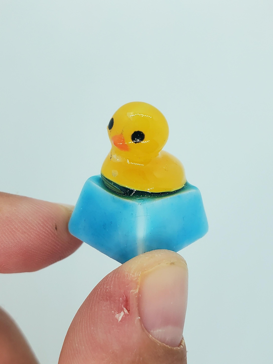 Rubber Ducky Mechanical Keyboard Keycap R4 Handmade Resin - Etsy