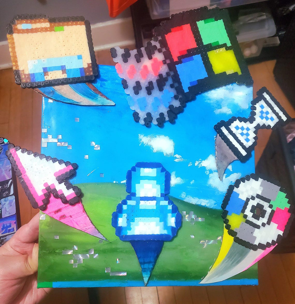 Windows 95 Frutiger Aero Nostalgia Computer Handmade Gift Resin Craft ...