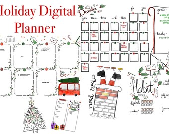 Christmas Planner Digital Planner Holiday Planner - Etsy