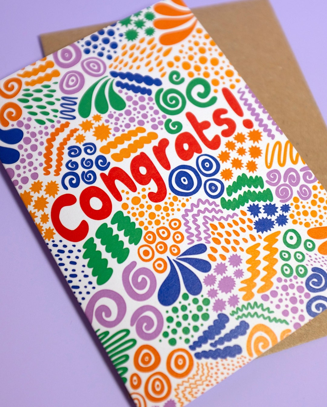Congrats Greetings Card | Congratulations | A6 Card With Blank Inside ...