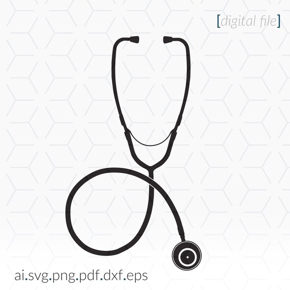 Stethoscope Stencil SVG for Cutting and Printing Projects | Etsy