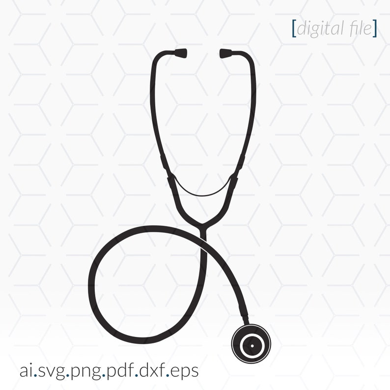 Stethoscope Stencil SVG for Cutting and Printing Projects | Etsy
