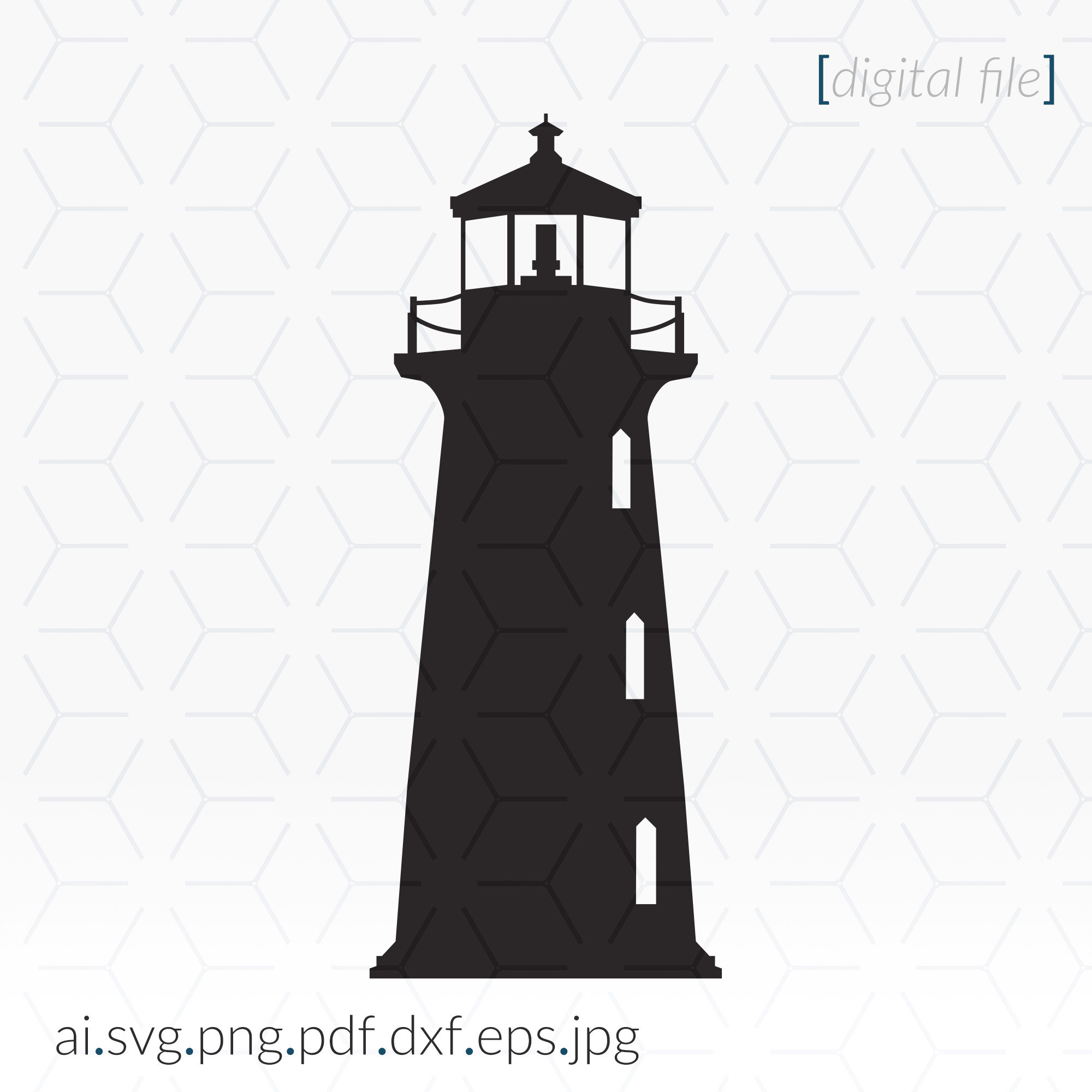 Lighthouse SVG for printing and cutting Lighthouse SVG | Etsy
