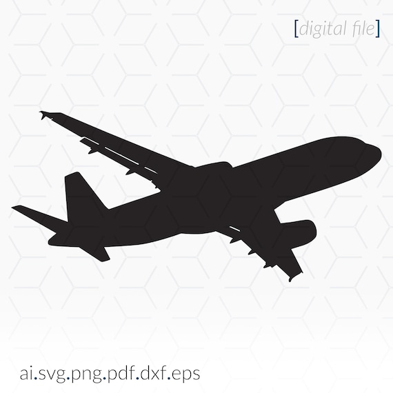 Plane SVG Stencil for cutting and printing project | Etsy