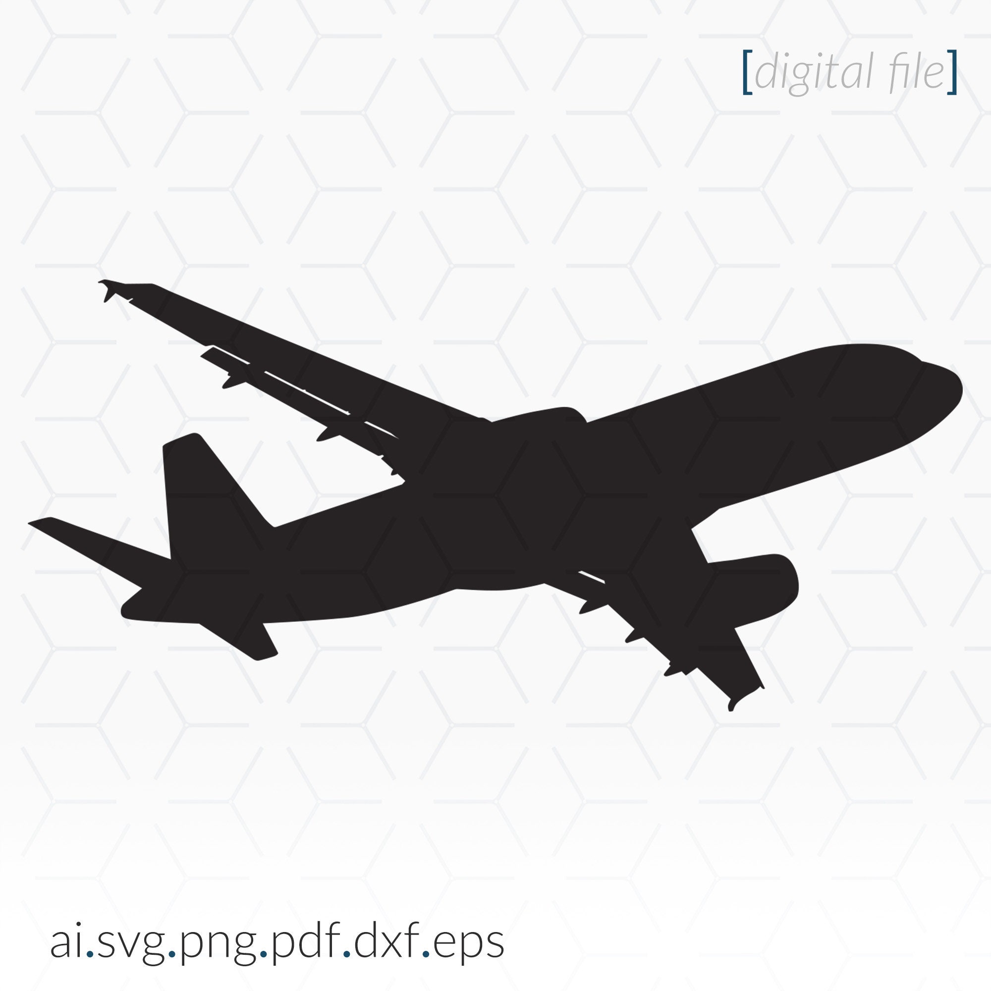 Plane SVG Stencil for Cutting and Printing Project - Etsy