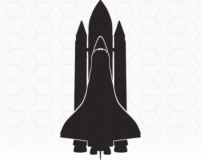 Rocket SVG File for Printing and Cutting, Rocket SVG, Rocket Ship Clip ...