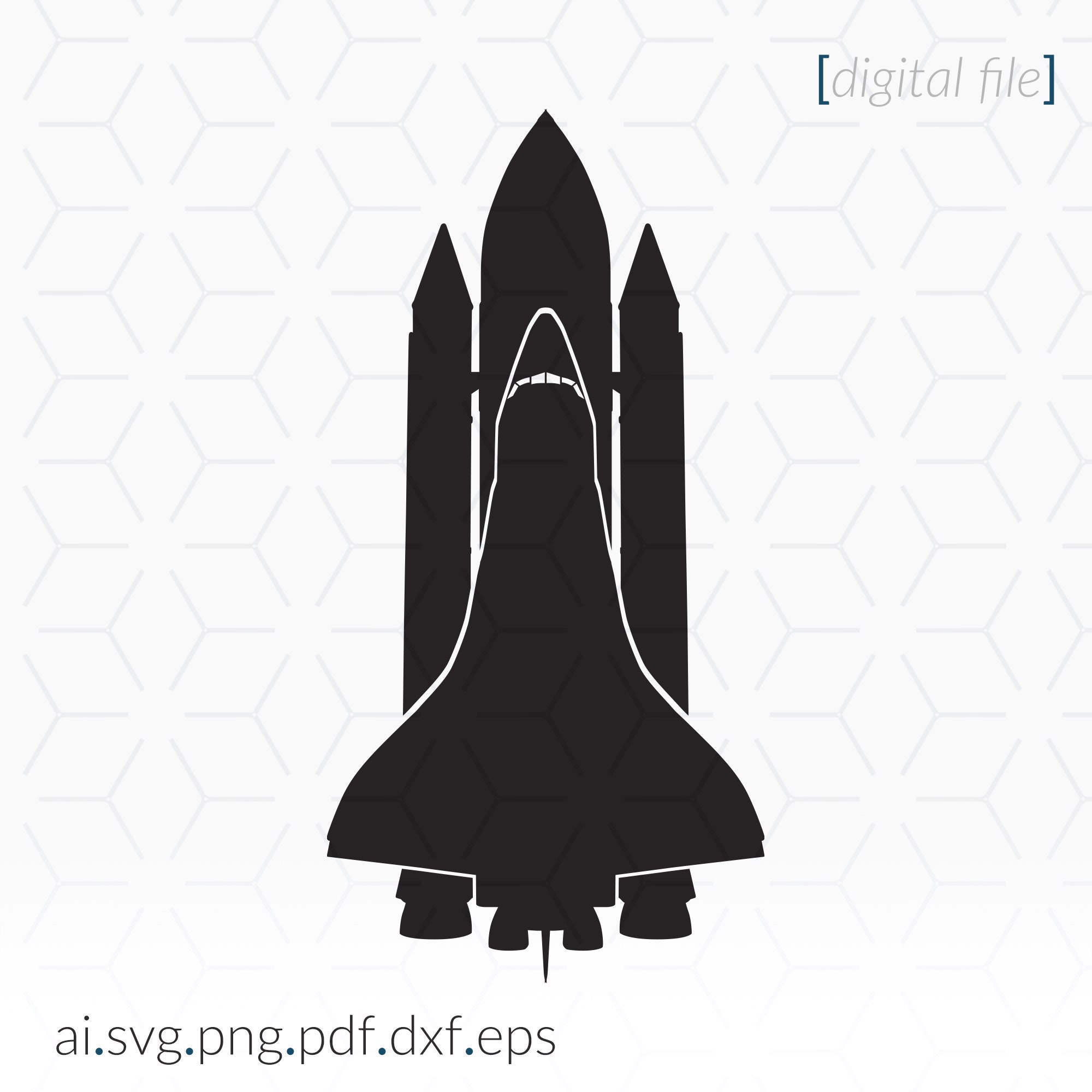 Space Rocket Stencil SVG for Cutting and Printing Projects - Etsy