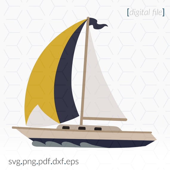 Segelboot SVG Segeln SVG Segeln ClipArt Cricut SVG-Datei - Etsy Österreich