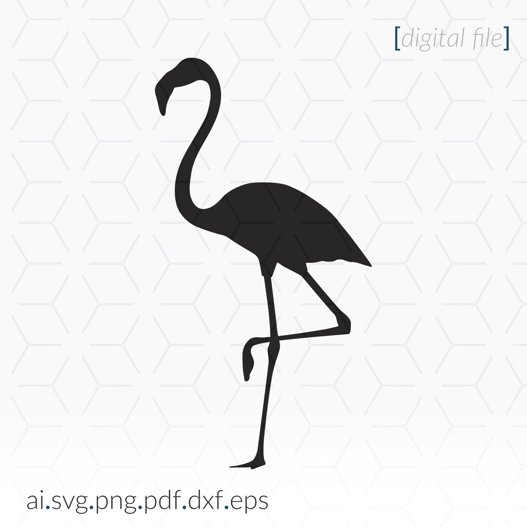 Flamingo SVG File for Cutting and Printing Projects, Cricut Stencil - Etsy