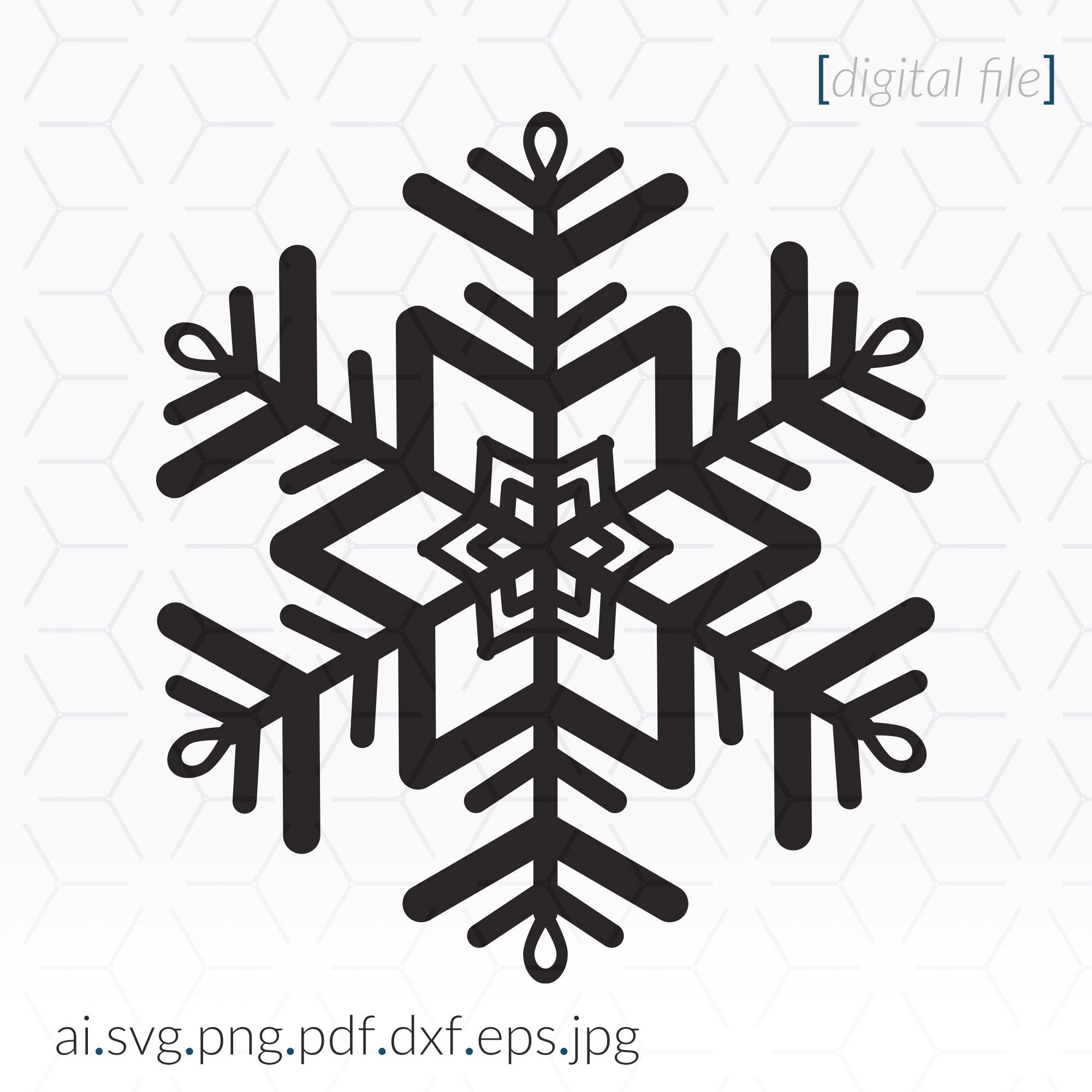 Snowflake SVG for Cutting and Printing, Snoflake SVG Stencil, Winter ...