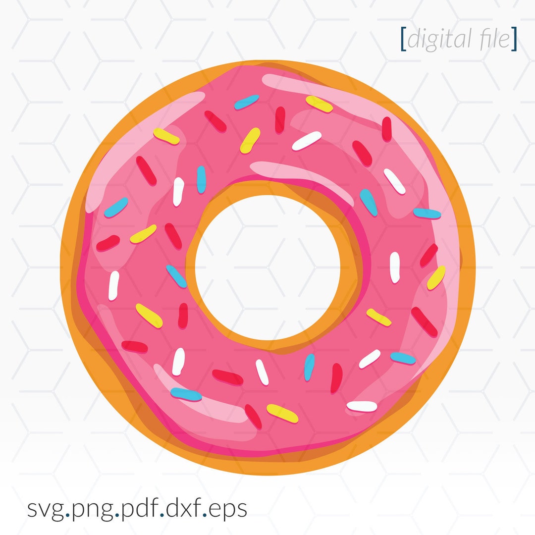 Donut Layered SVG, Donut Clipart Svg File, Donut Cricut SVG File ...