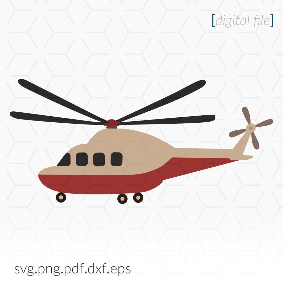 Helicopter SVG, Helicopter Clip Art, Cricut SVG File, Cricut File, - Etsy