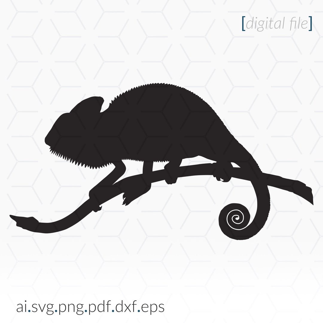 Chameleon Stencil SVG for Cutting and Printing Projects - Etsy