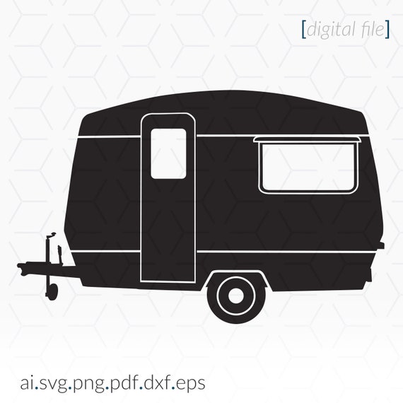 Caravan Stencil SVG for Printing Scrapbooking and Cutting - Etsy