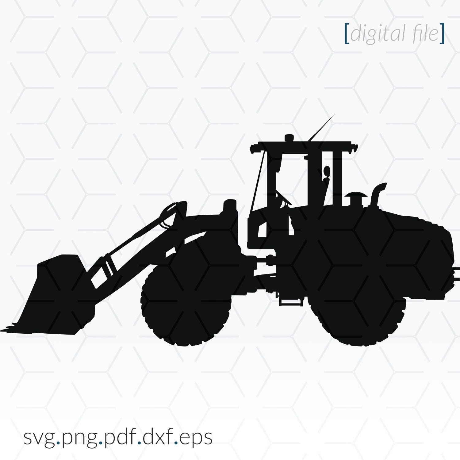 Bulldozer Silhouette SVG File for Cricut and Cutting Machines - Etsy ...