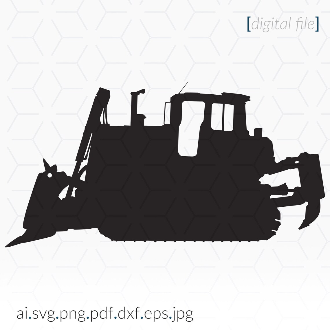 Dozer Silhouette SVG File for Cricut and Cutting Machines - Etsy