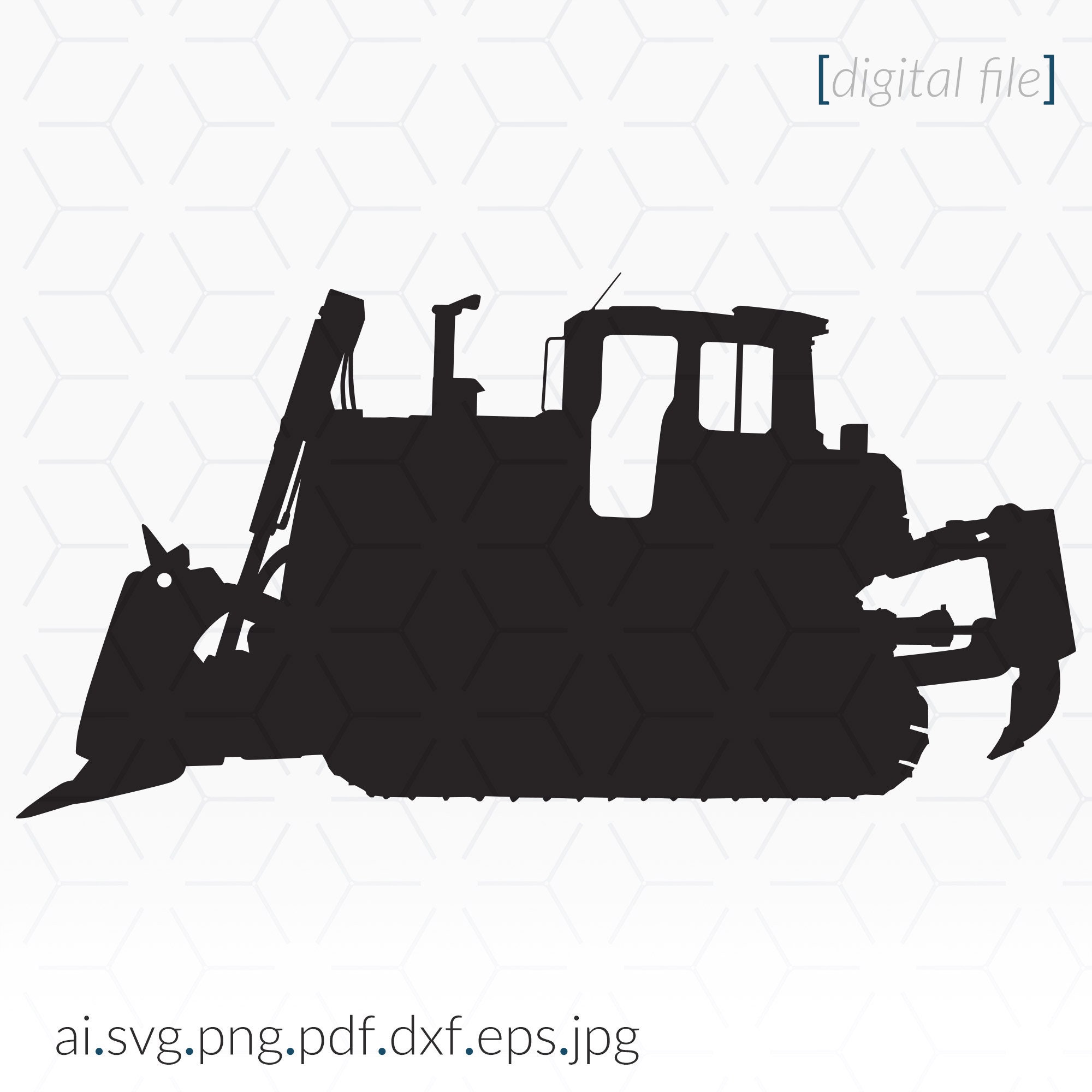 D8 Dozer Silhouette SVG File for Cricut and Cutting Machines - Etsy Canada