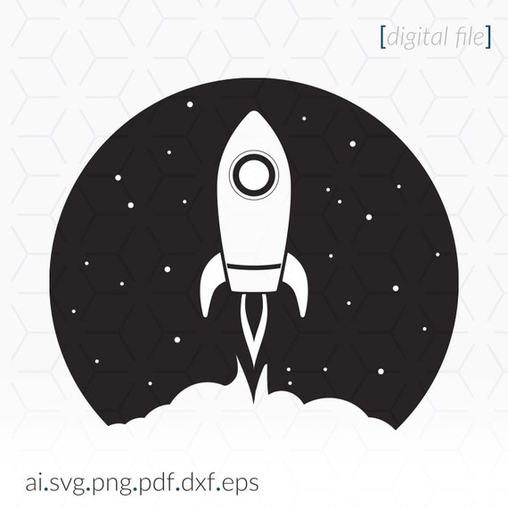 Rocket SVG File for Printing and Cutting Rocket SVG Rocket - Etsy India