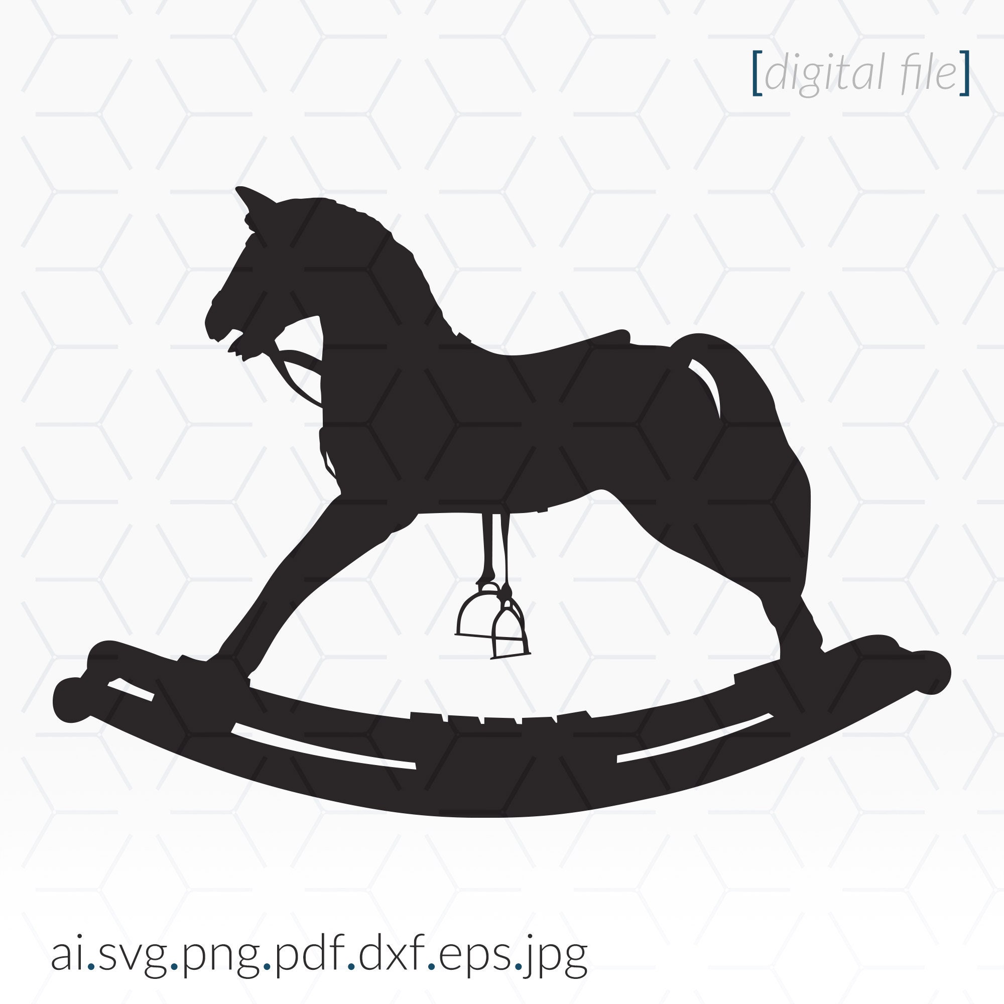 Rocking Horse SVG for Cutting and Printing Rocking Horse SVG - Etsy