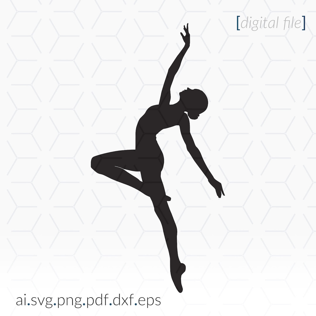 Dancer Silhouette SVG File for Printing, Cricut and Cutting Machines - Etsy