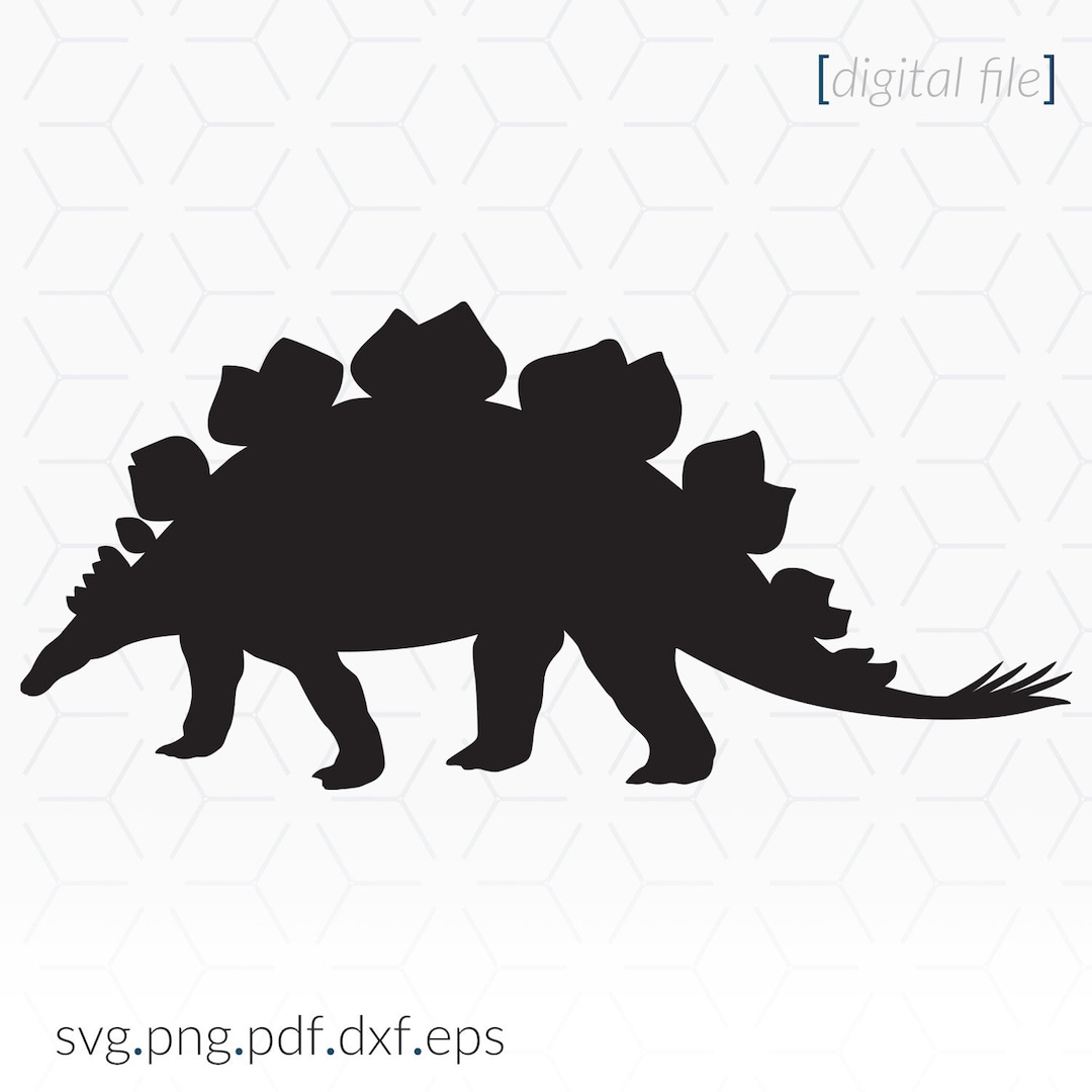 Stegosaurus SVG File for Cricut and Cutting Machines, Dinosaur SVG ...