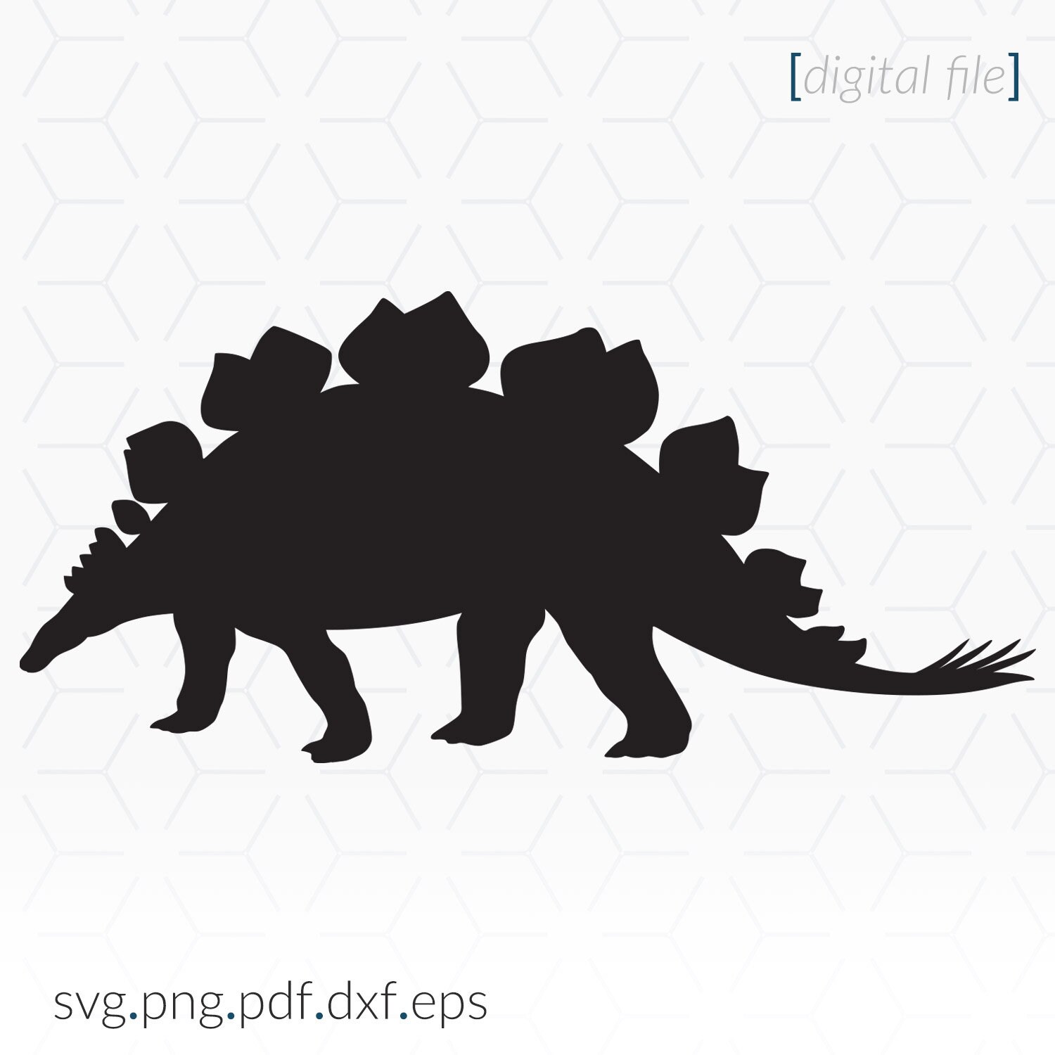 Stegosaurus SVG file for Cricut and cutting machines Dinosaur | Etsy