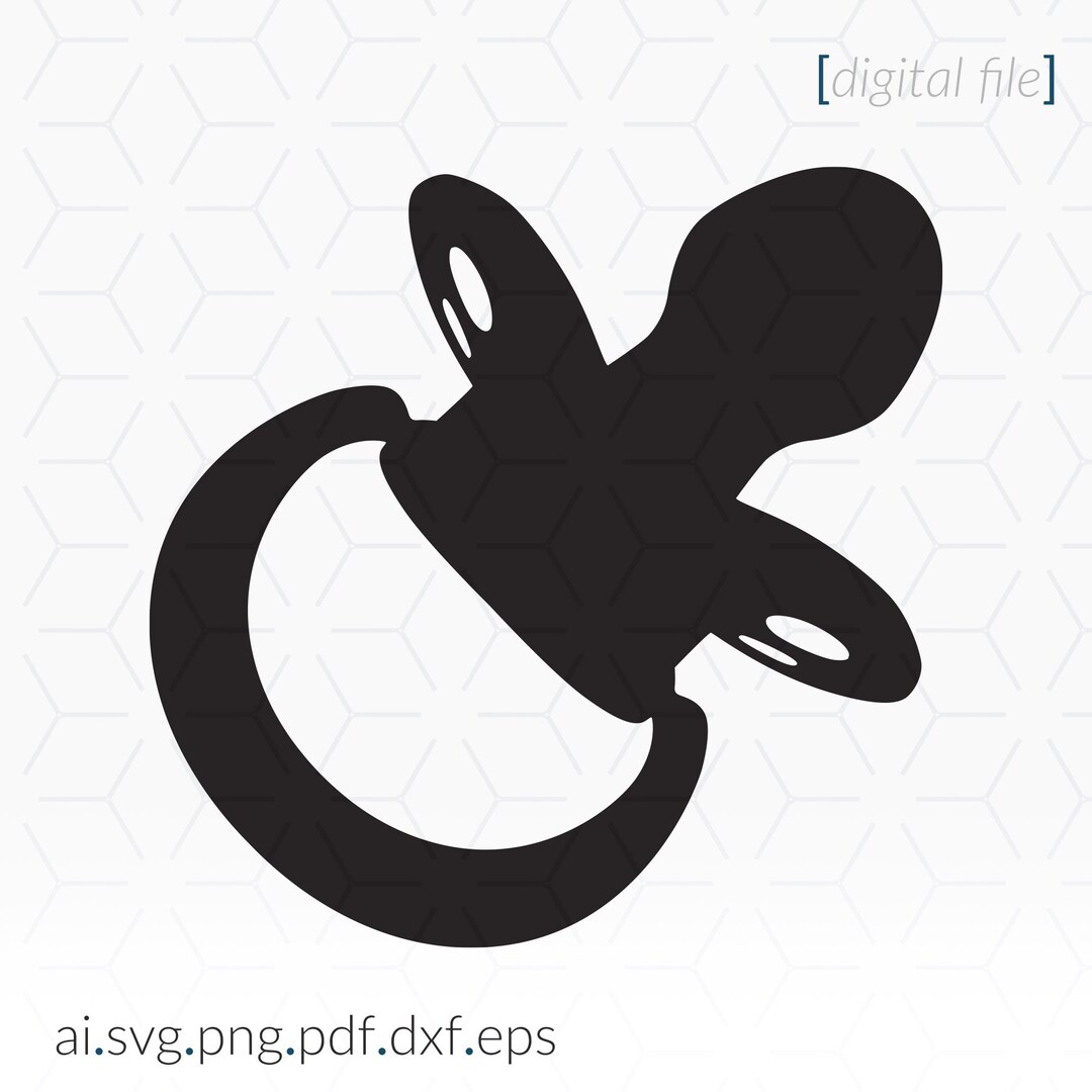 Pacifier Stencil SVG for Cutting and Printing Projects - Etsy