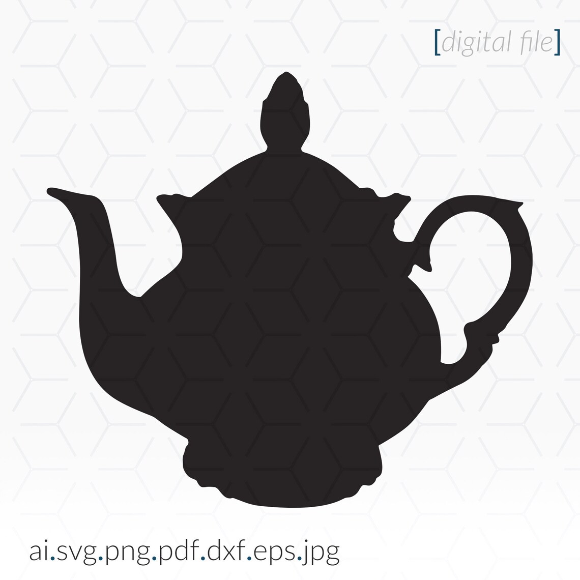 Teapot Stencil SVG for Cutting and Printing Projects - Etsy