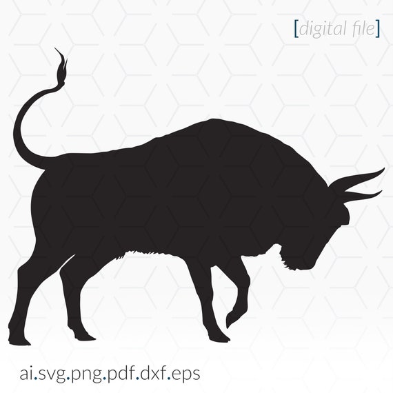 Embellishments Clip Art & Image Files Stencil. Ox Svg Decal Cut file ...