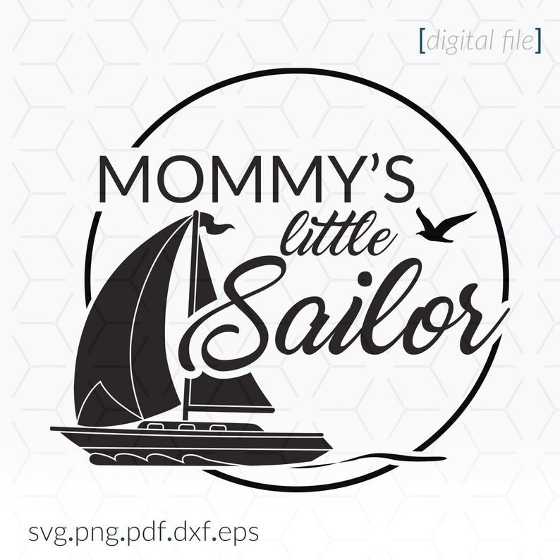 Mommy's Little Sailor SVG Sailor Svg for Cricut Cricut - Etsy