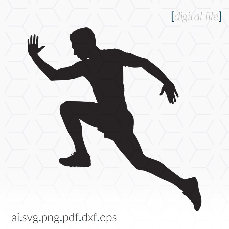 Runner Silhouette SVG File for Cricut and Cutting Machines - Etsy