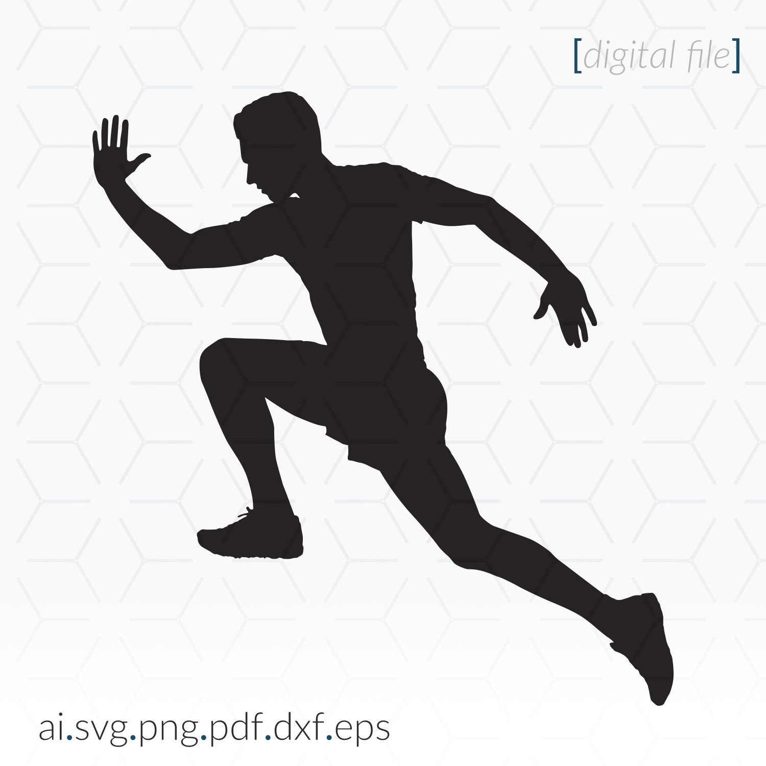 Runner Silhouette SVG File for Cricut and Cutting Machines - Etsy Australia