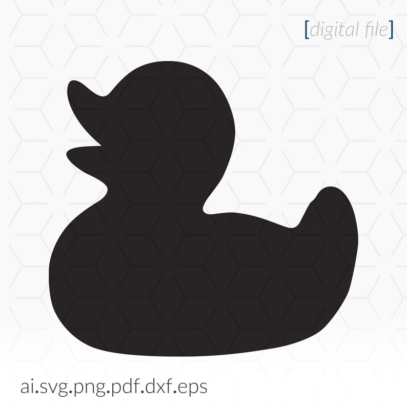 Rubber Ducky Stencil SVG for Cutting and Printing Projects - Etsy