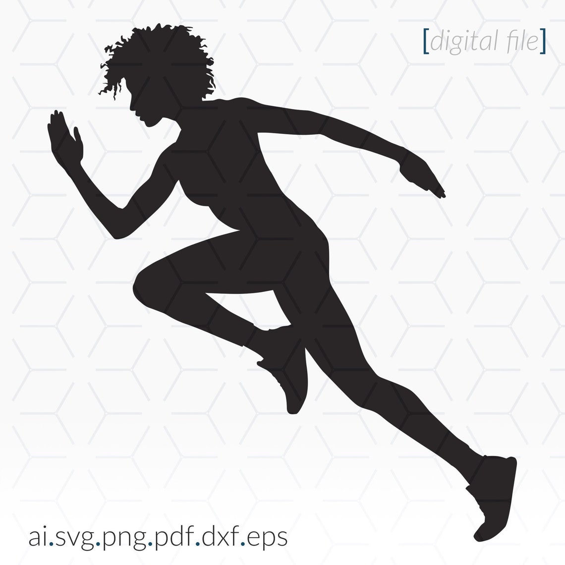 Runner Stencil SVG for Cutting and Printing Projects - Etsy