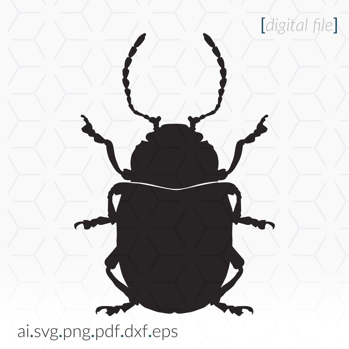 Beetle SVG for Cutting and Printing Beetle SVG Stencil - Etsy