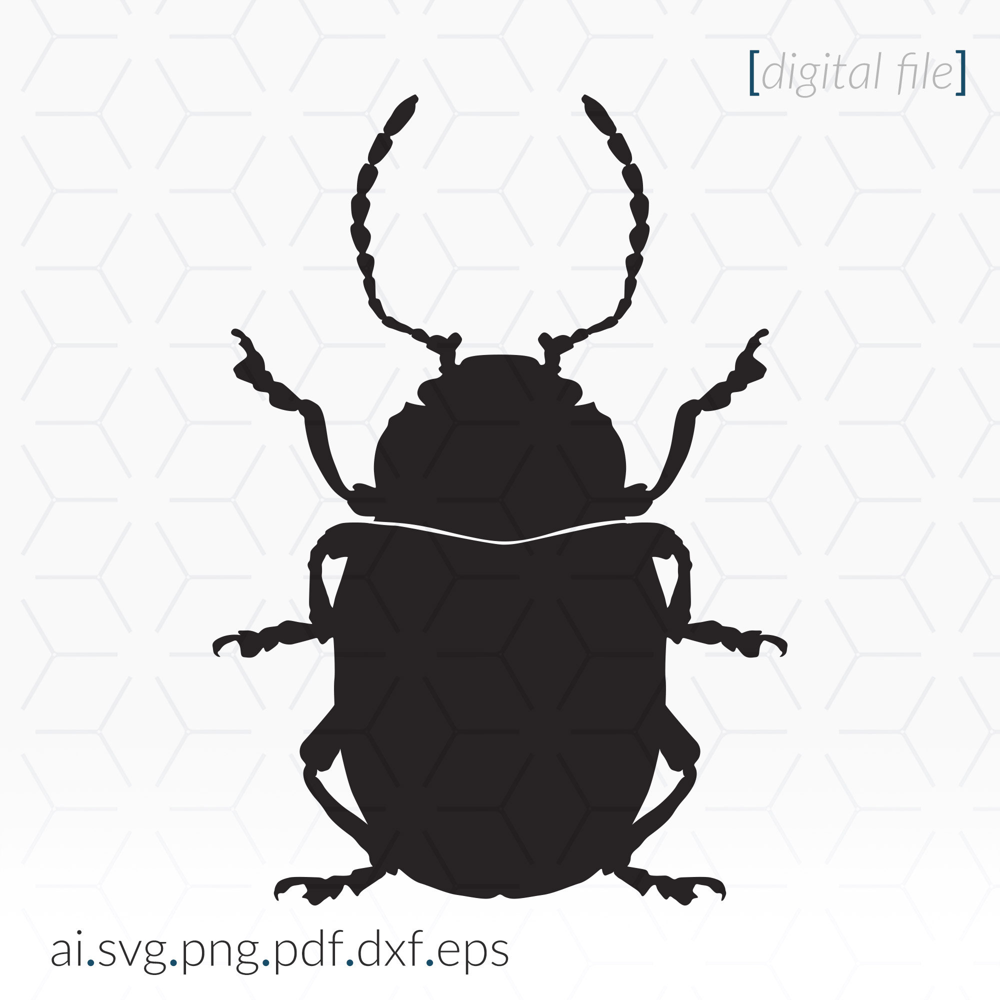 Beetle SVG para cortar e imprimir Beetle SVG Stencil Beetle - Etsy México