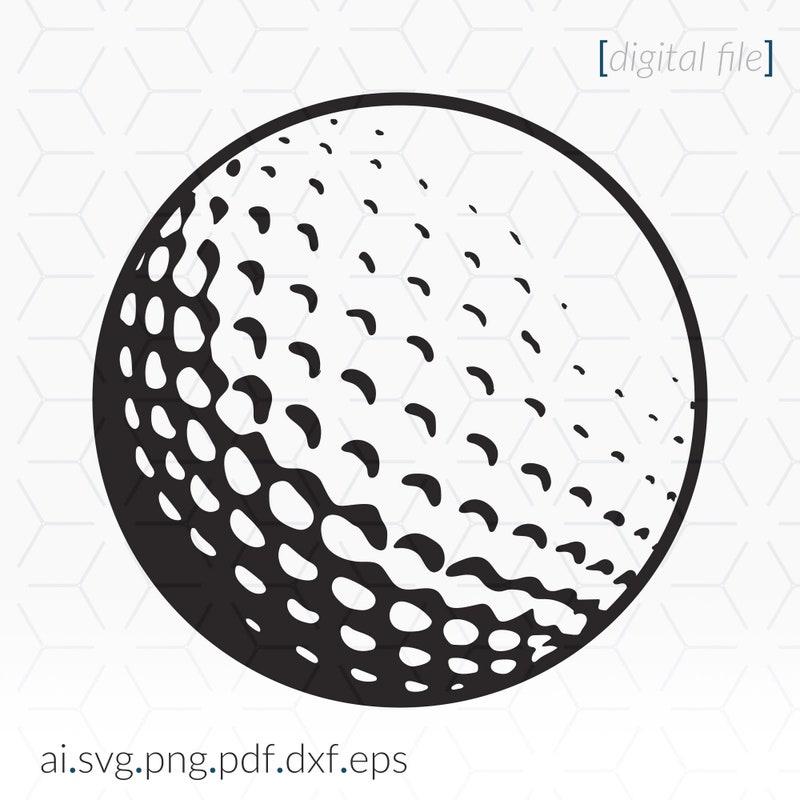 Golf Ball Svg - Etsy