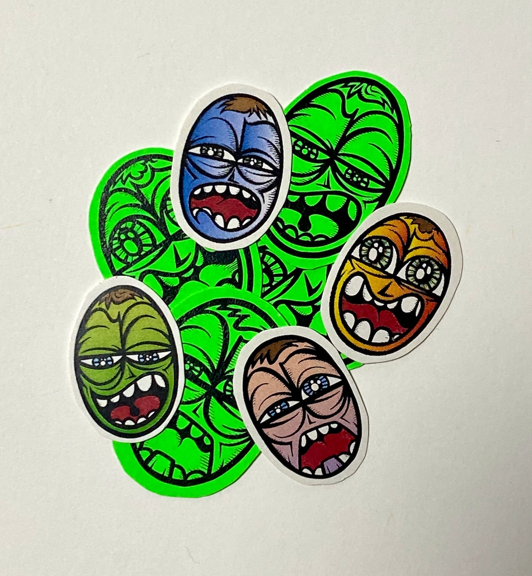 Mini Face Gang Sticker Pack - Etsy