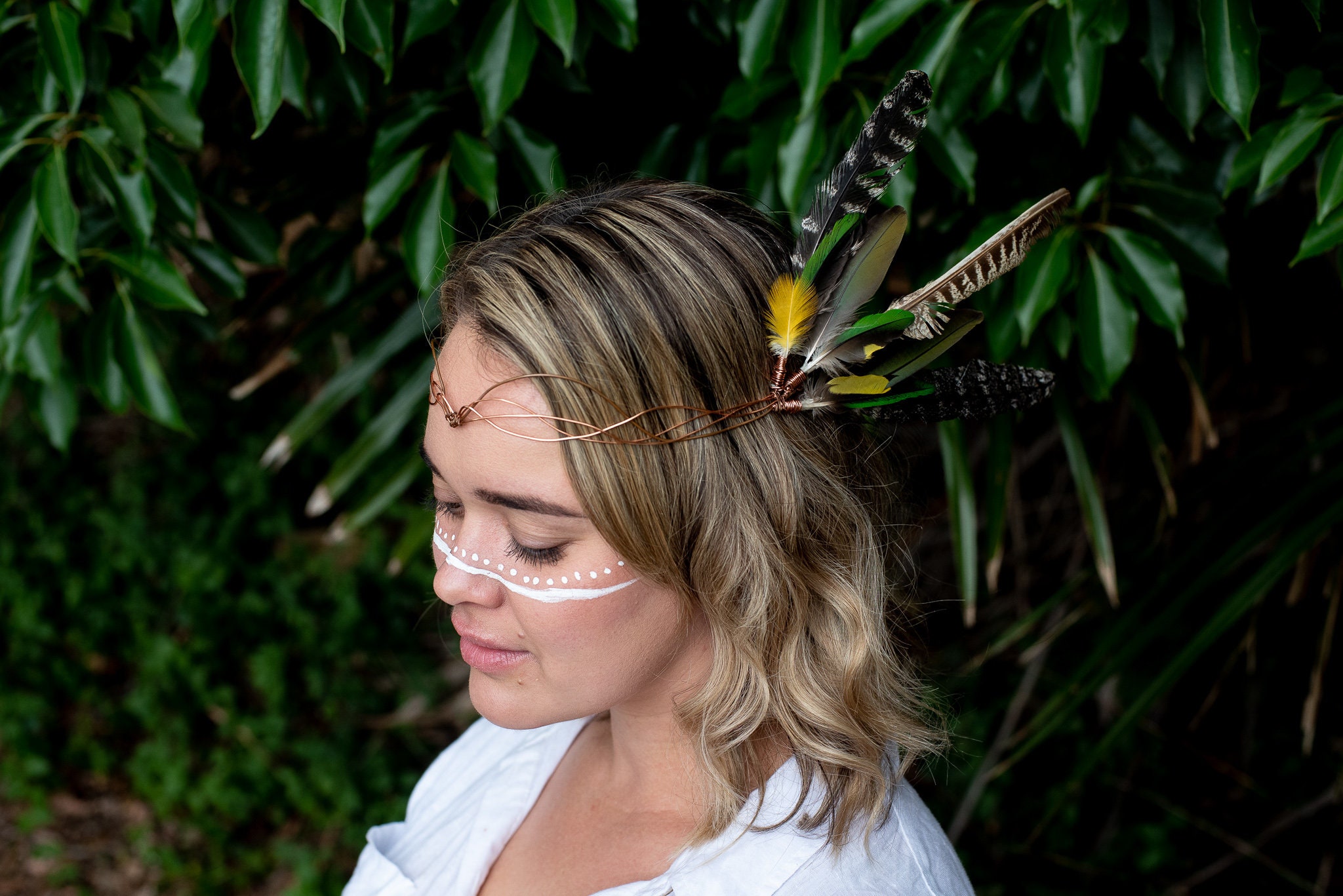 Unisex Headdress/tribal Headpiece/fairy Crown/ethically Sourced ...