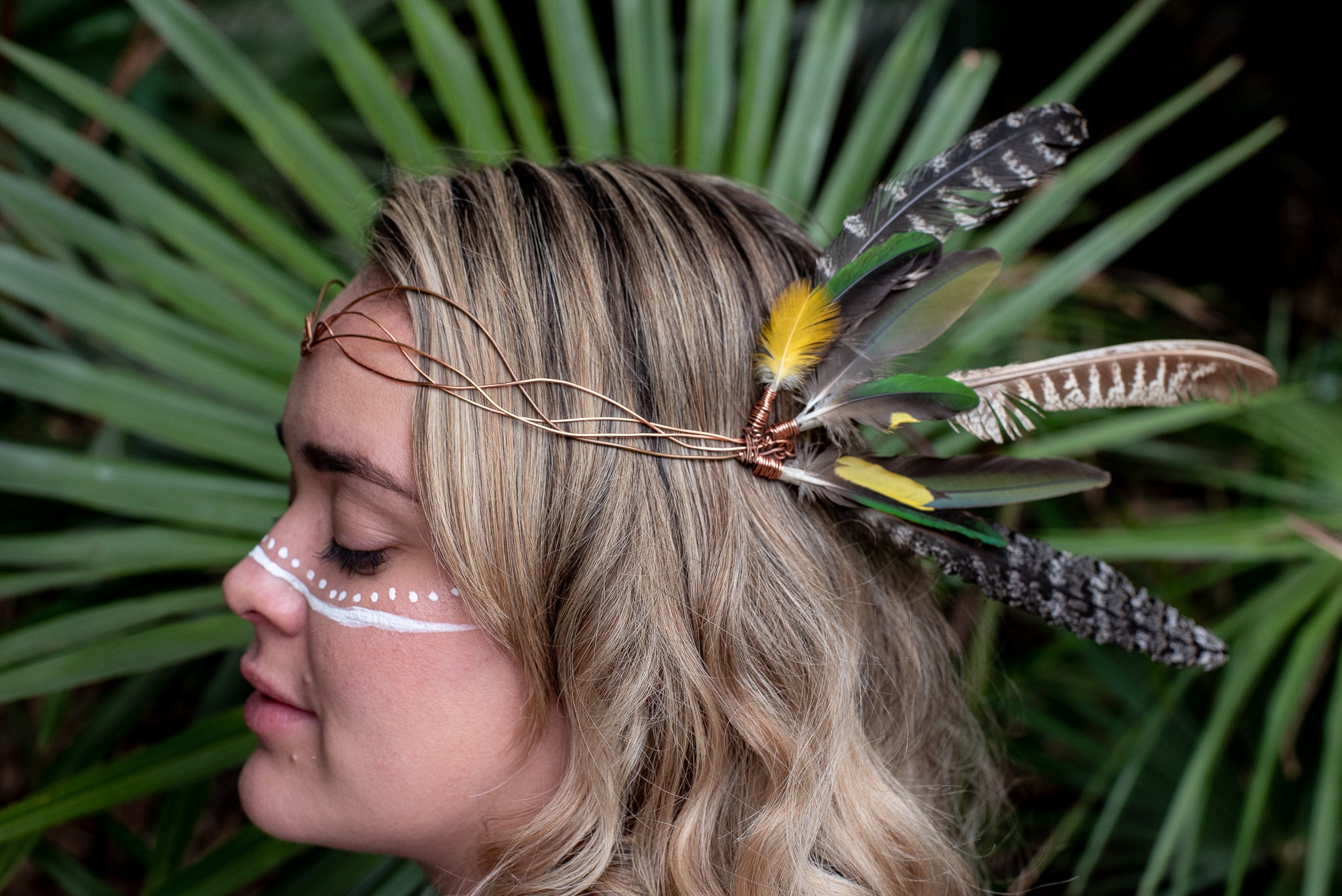 Unisex Headdress/tribal Headpiece/fairy Crown/ethically Sourced ...