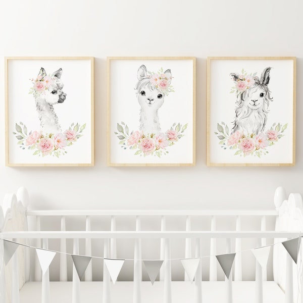 Llama Nursery Print - Etsy