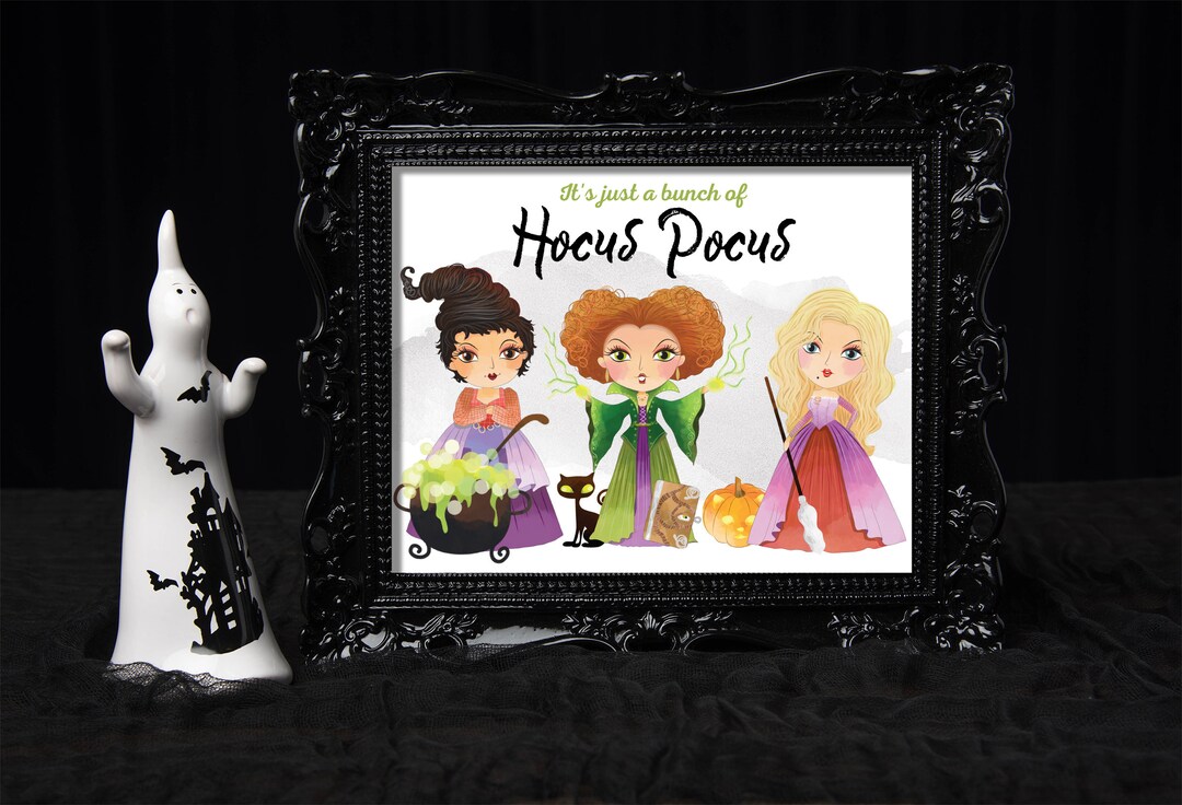 Hocus Pocus Halloween Digital Art Print Decor - Etsy