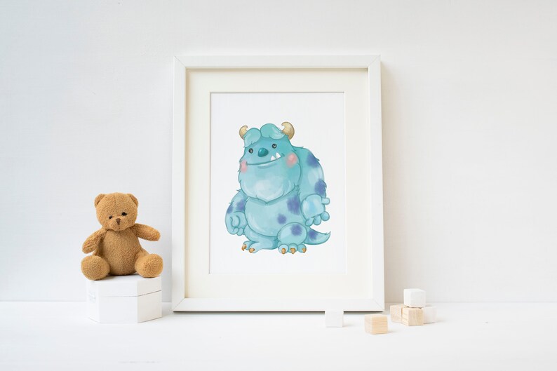 Monsters Inc. Nursery Kids Room Decor Prints - Etsy
