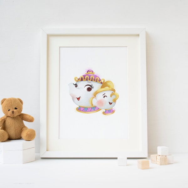 Mrs Potts Print - Etsy