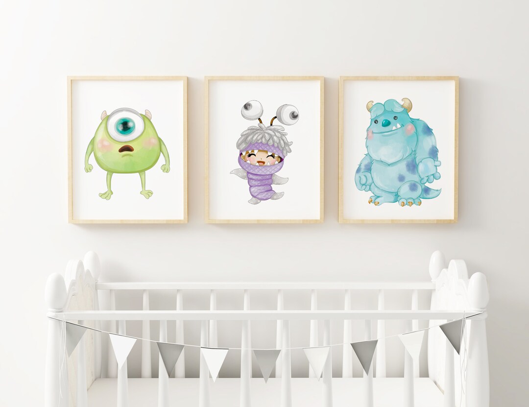Monsters Inc. Nursery Kids Room Decor Prints - Etsy
